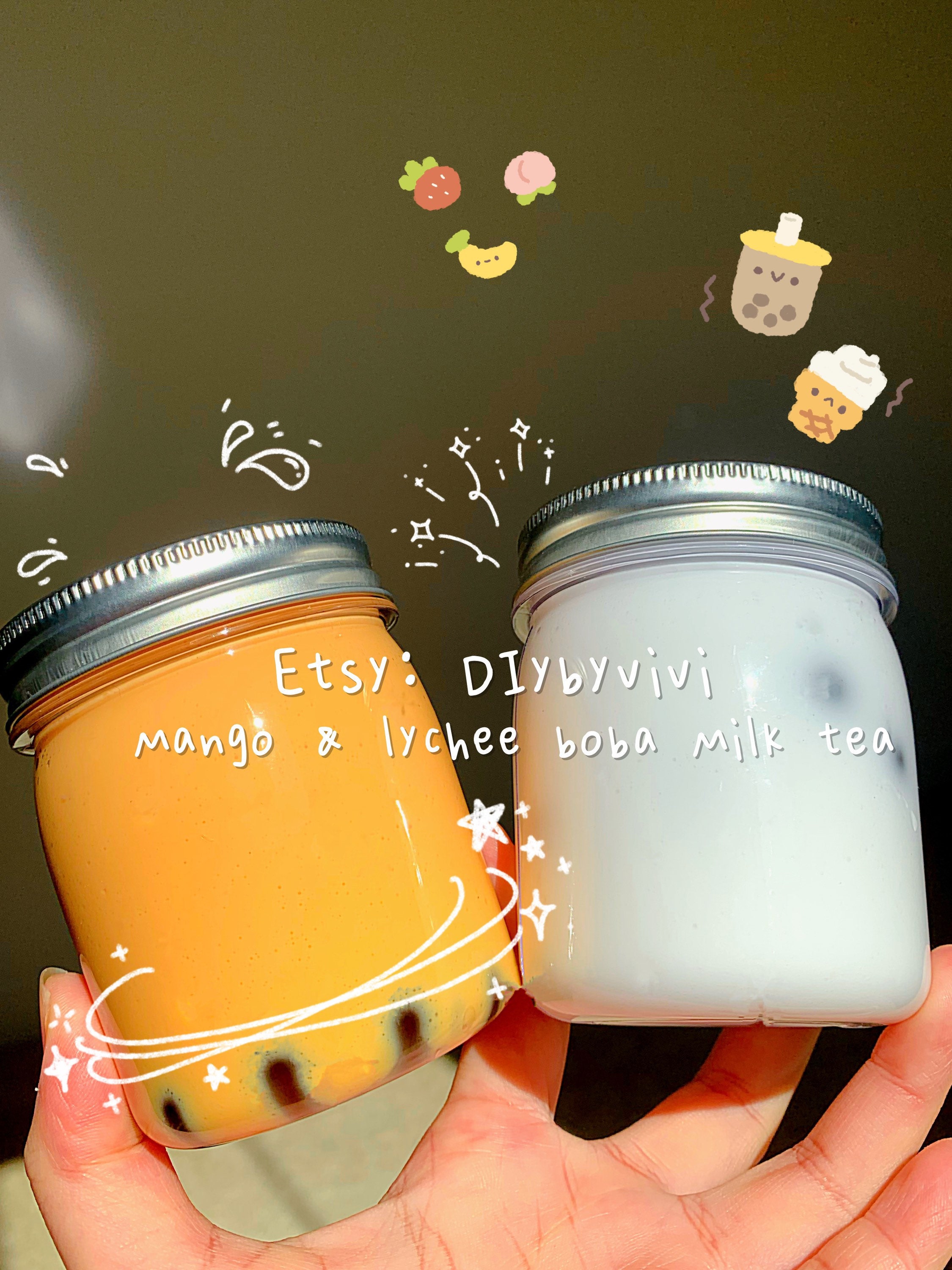 Pick Your Boba Milk Tea Slime Thick and Glossy Slime Smooth - Etsy UK