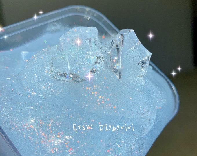 Fantasy Icey Slime Blue Scented Slime Clear Slime Scented Slime Glitter ...