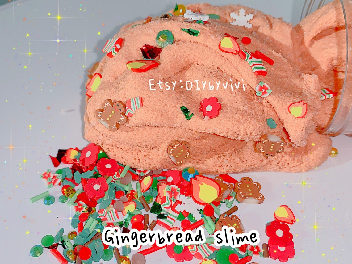 Cookie Cream Butter Slime/ Gingerbread Slime Christmas Slime - Etsy