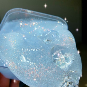 Fantasy Icey Slime Blue Scented Slime Clear Slime Scented Slime Glitter ...