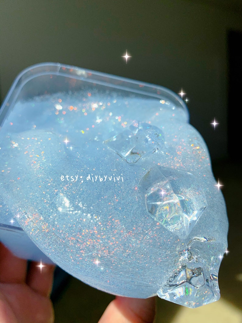 Fantasy Icey Slime Blue Scented Slime Clear Slime Scented Slime Glitter ...