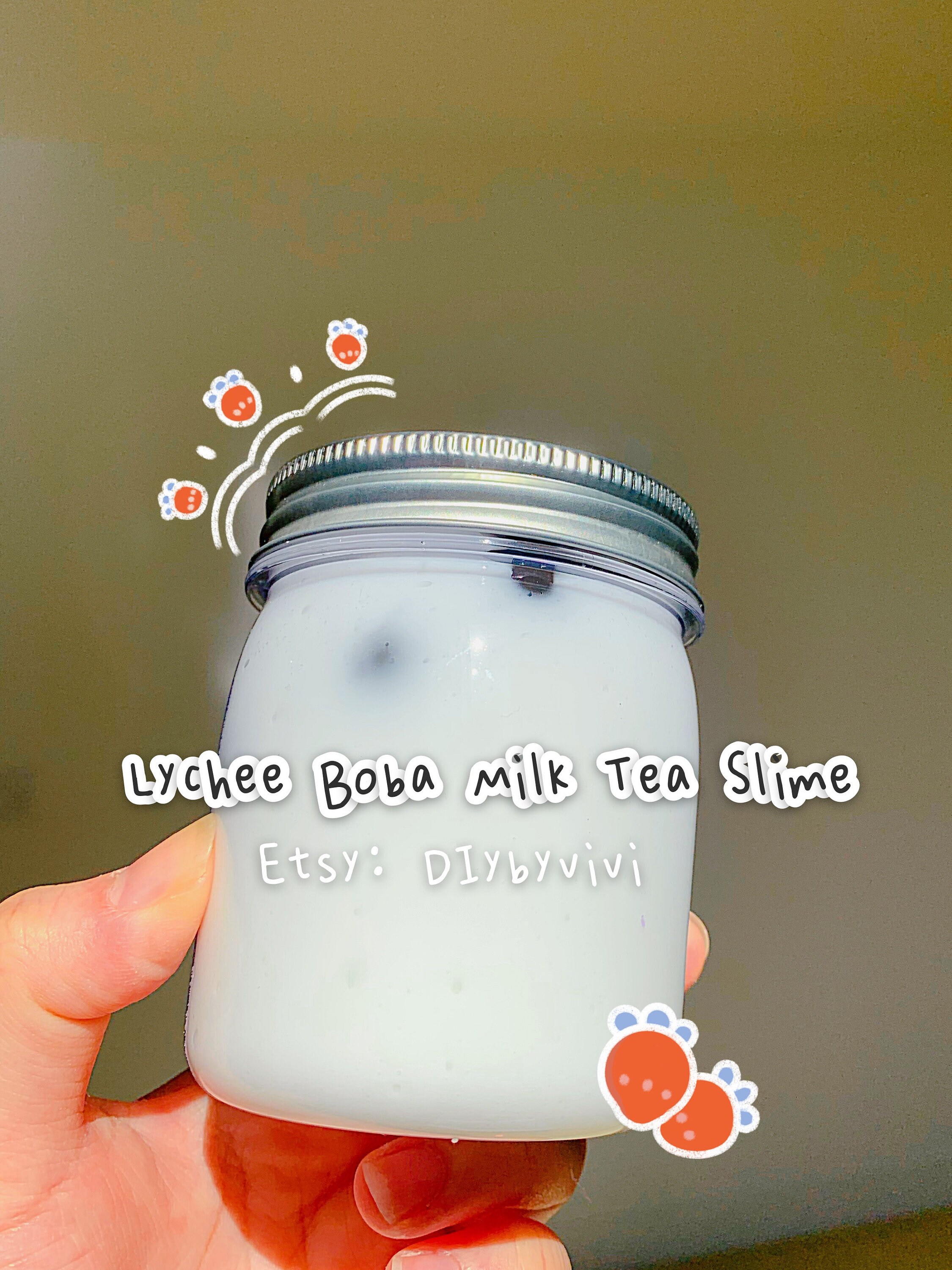 Pick Your Boba Milk Tea Slime Thick and Glossy Slime Smooth - Etsy UK