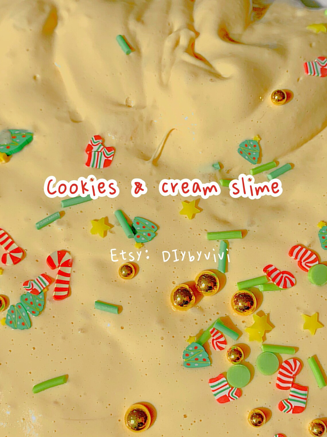 Cookie Cream Butter Slime/ Gingerbread Slime Christmas Slime - Etsy