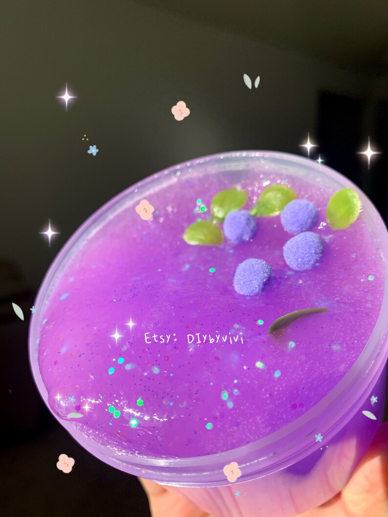 Clear Jelly Grape Juice Slime Purple Glitter Slime Slime - Etsy