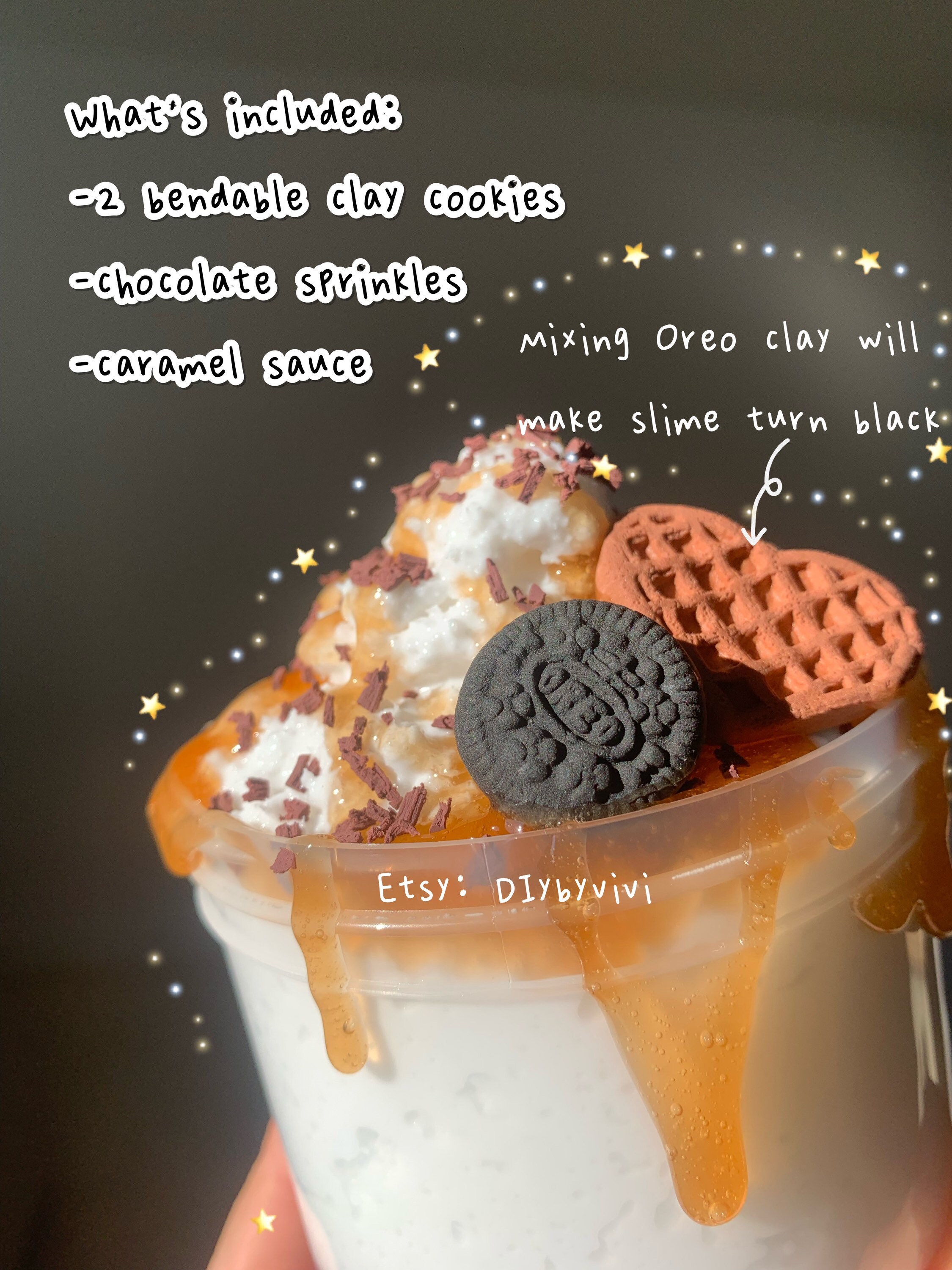 Oreo milk slushy slime Oreo slime fizzy slime fun slime | Etsy