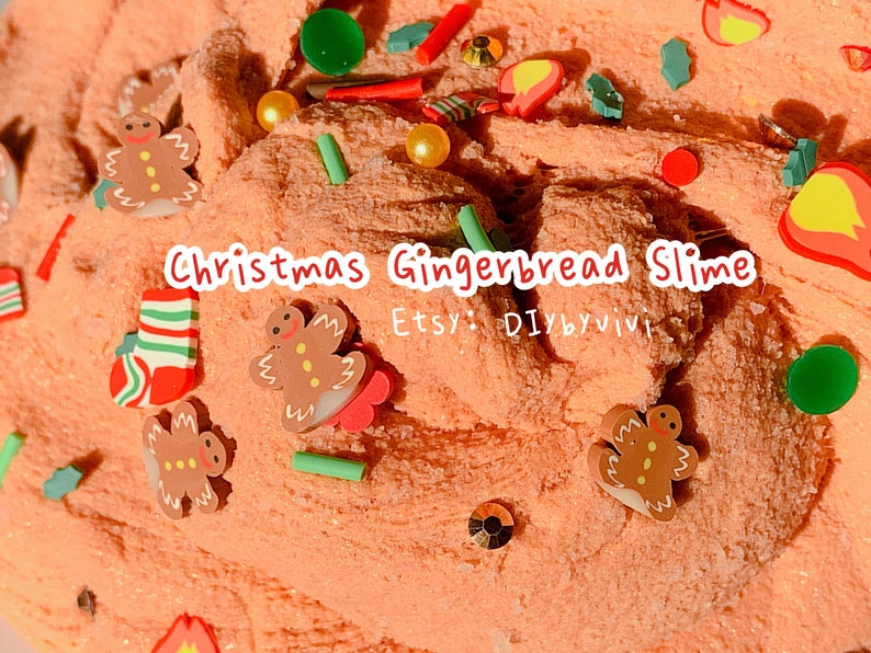 Cookie Cream Butter Slime/ Gingerbread Slime Christmas Slime - Etsy