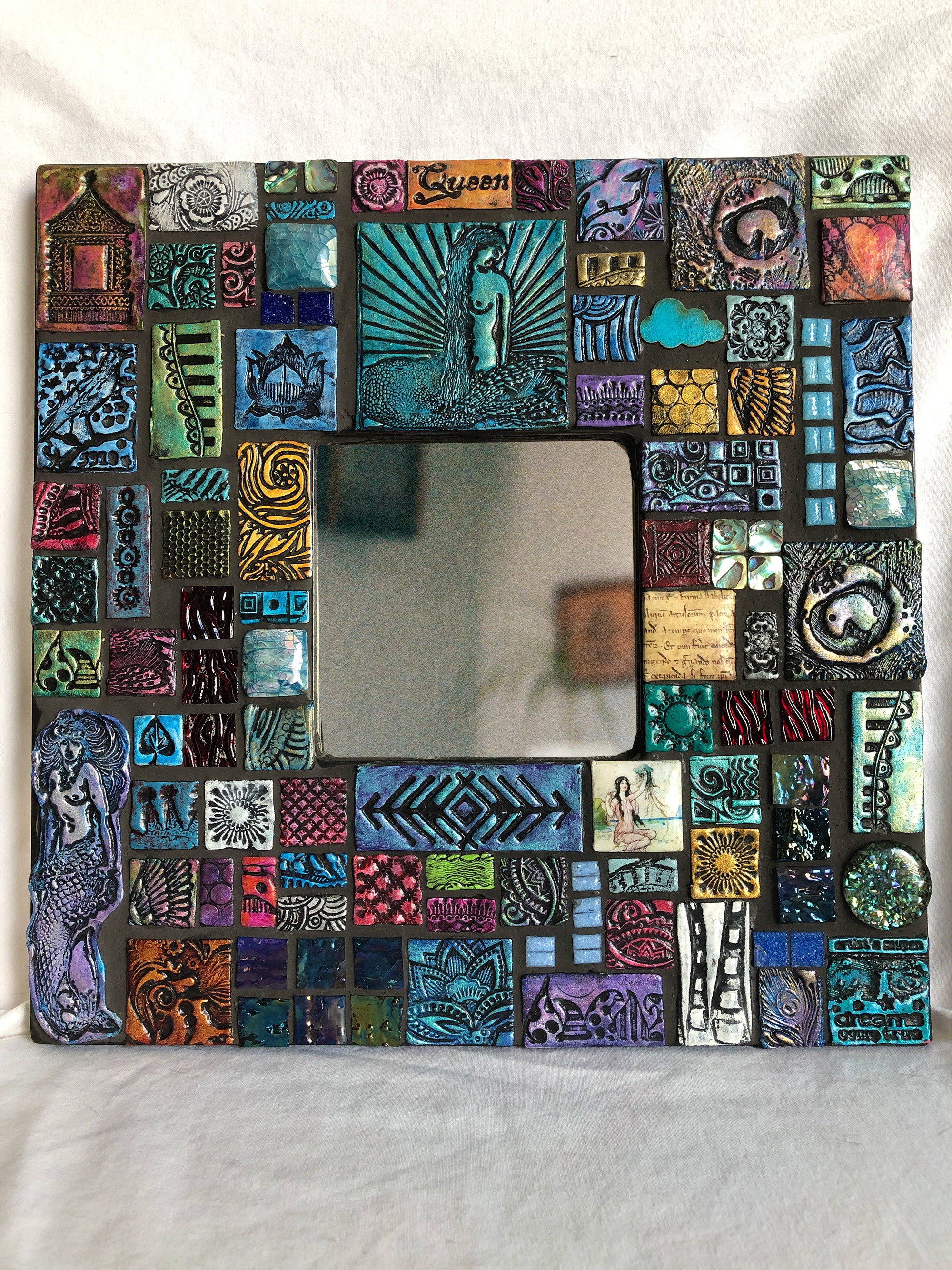 Mystical Mermaid Mosaic Mirror - Etsy