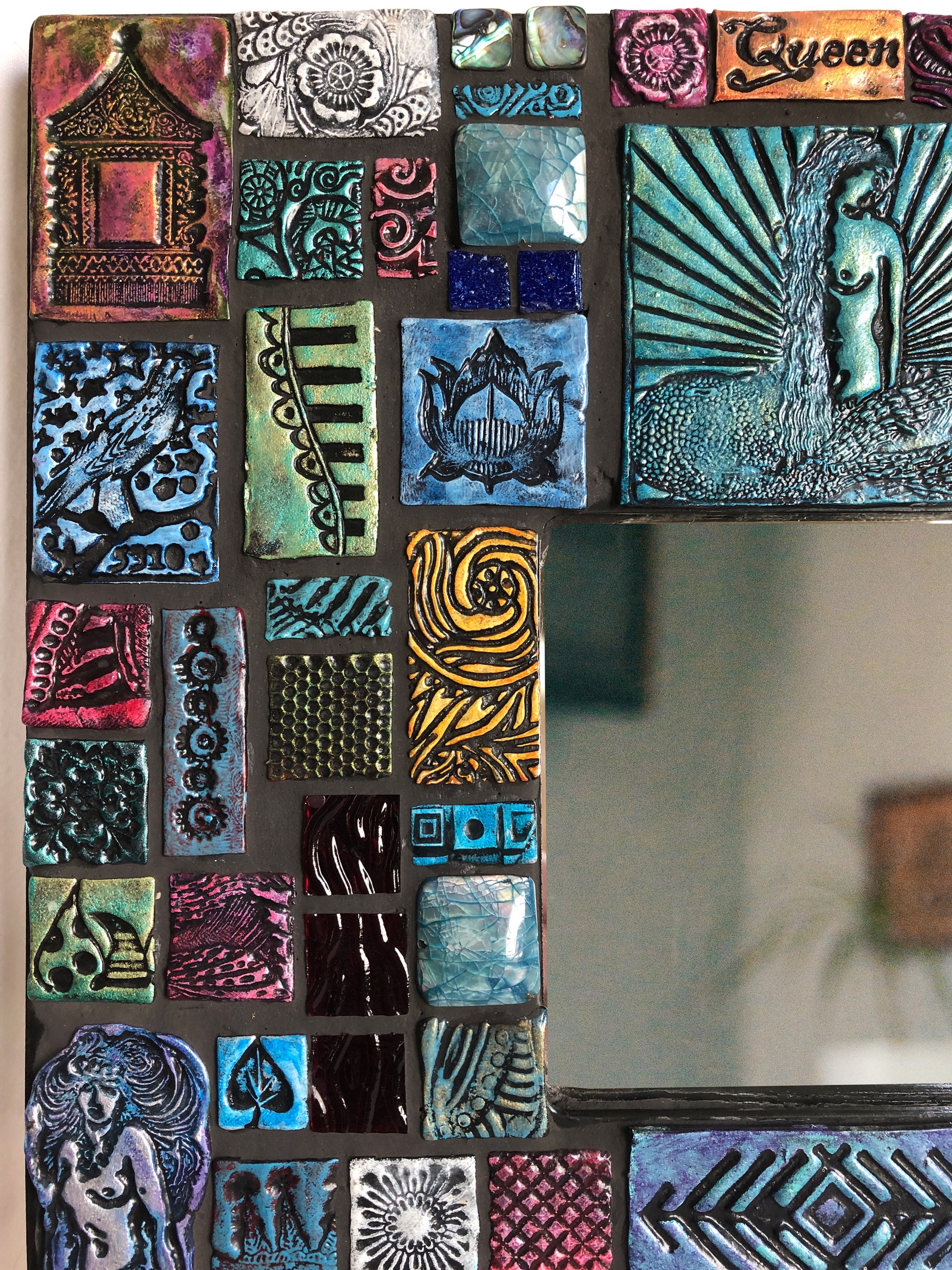 Mystical Mermaid Mosaic Mirror - Etsy