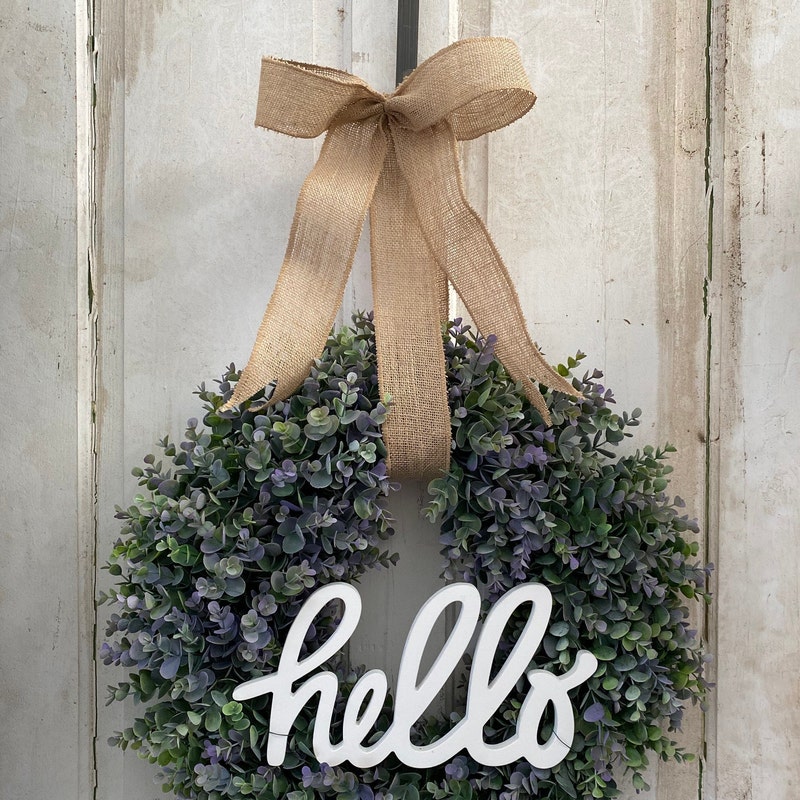 Burlap Loop Wreath - Etsy