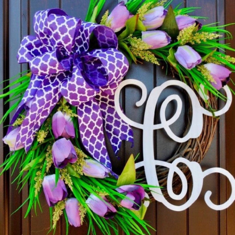 Letter Wreaths - Etsy