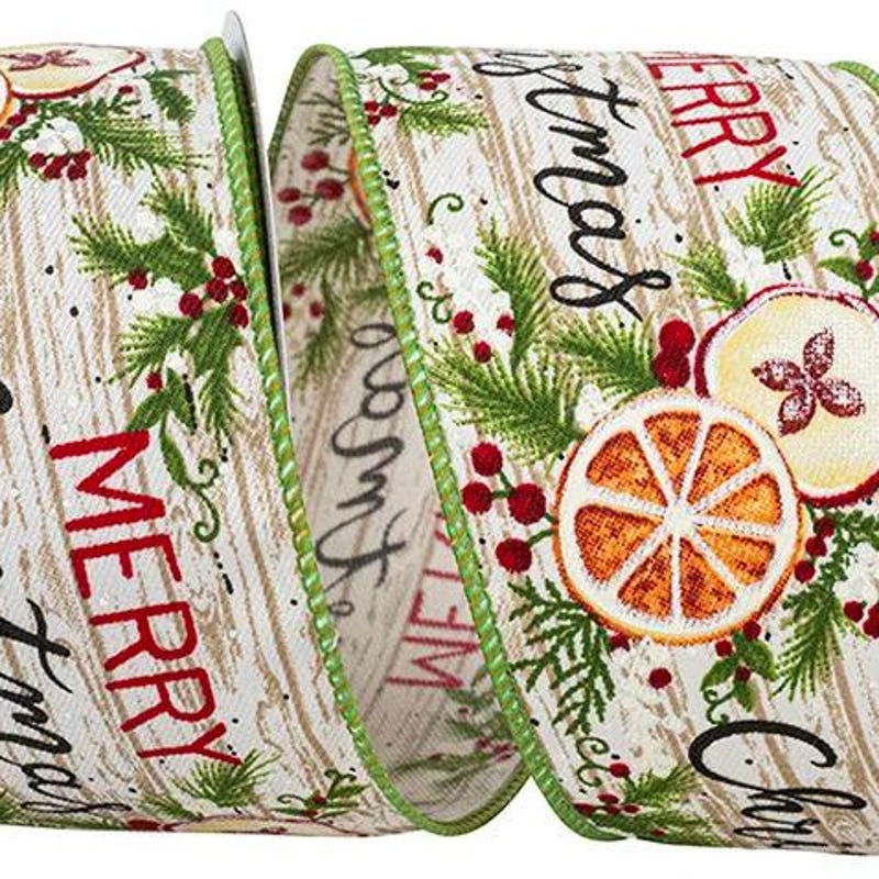 Merry Christmas Ribbon - Etsy