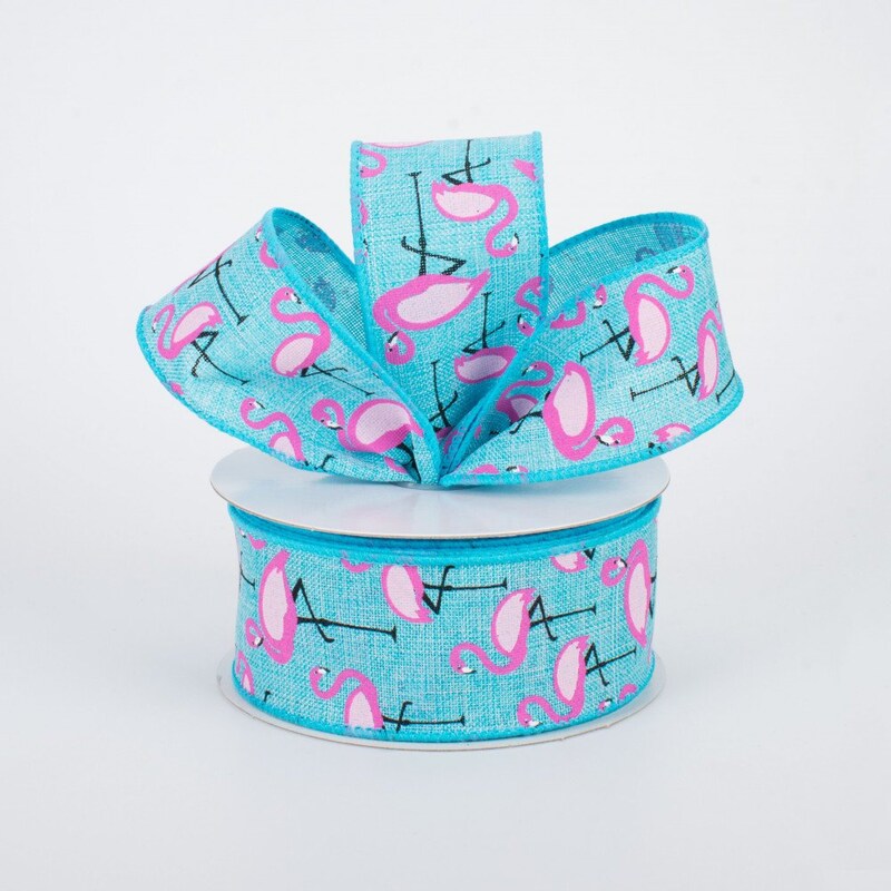 Flamingo Ribbon Wired - Etsy