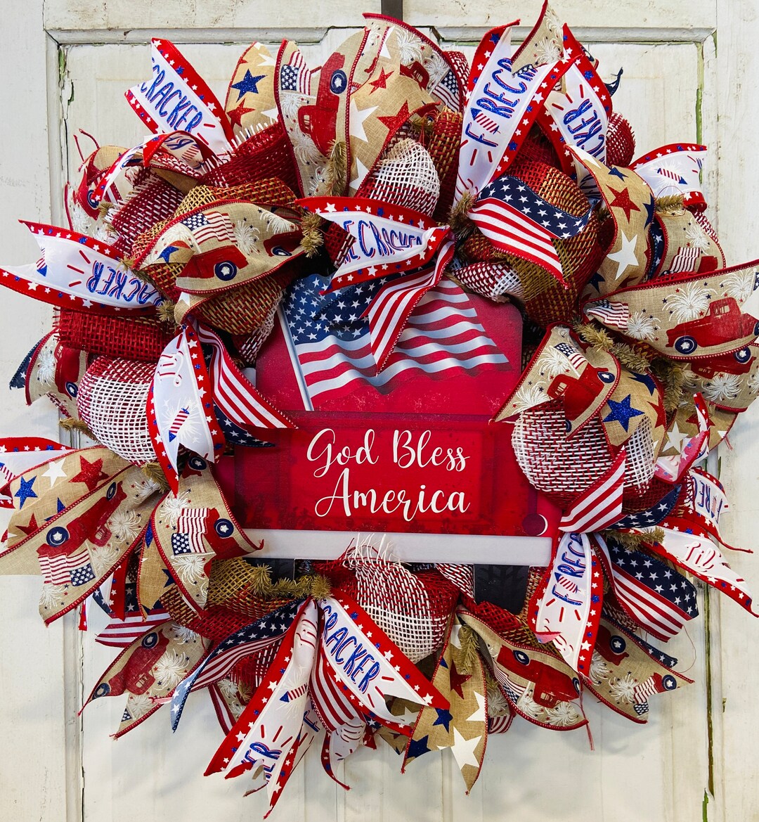 24 Inch 4th of July Truck, Firework, With "god Bless America" Sign ...