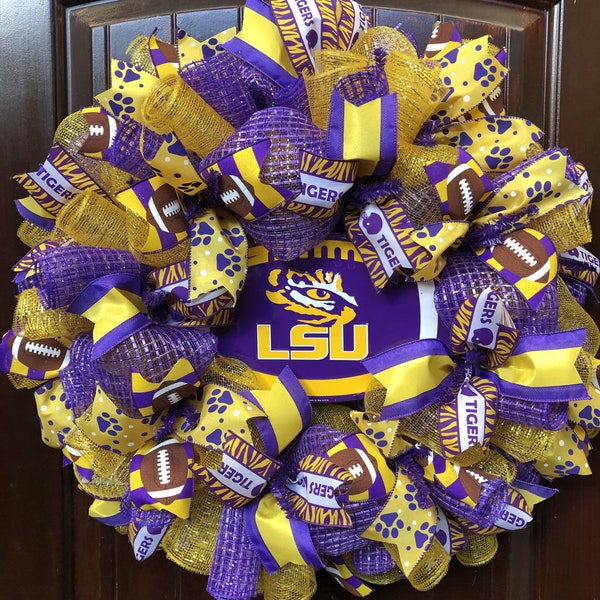 Lsu Wreath - Etsy