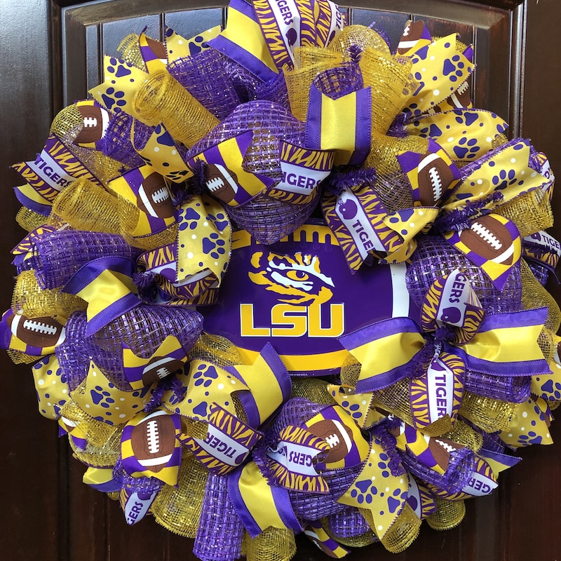 Lsu Wreath - Etsy