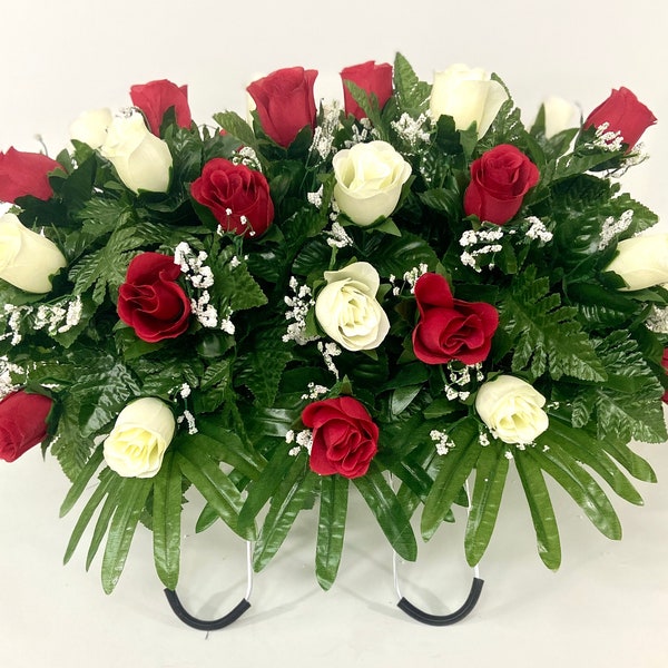 Headstone Saddle Flowers - Etsy