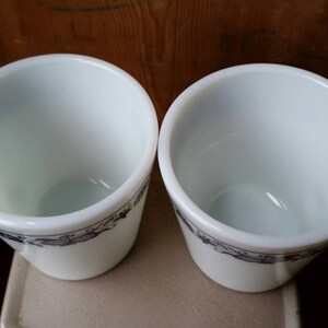 Vintage Pyrex Mugs Old Town Blue/ Old Town Blue Pyrex Mugs/ Set of ...