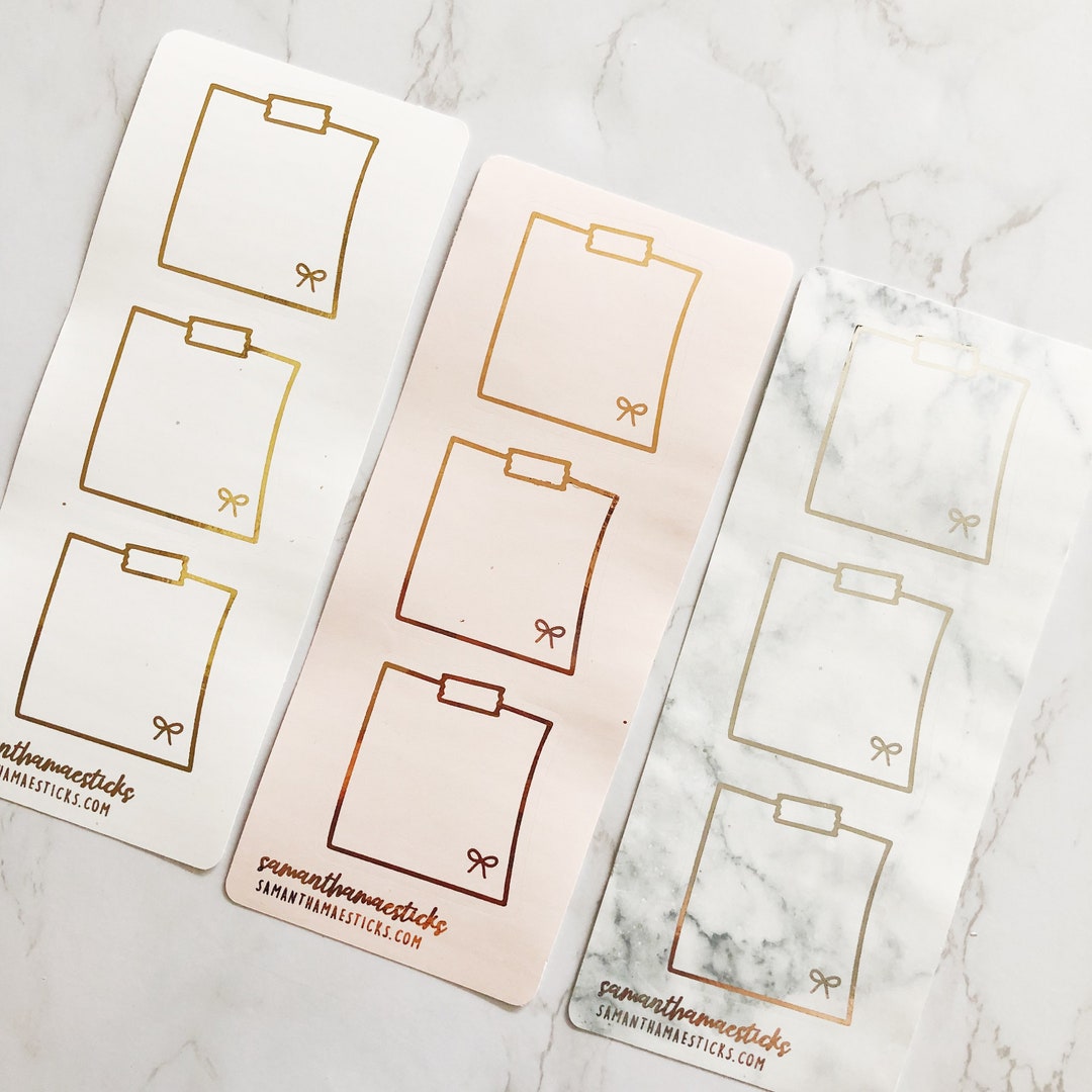 Foiled Jumbo Large Bow Sticky Notes - Etsy