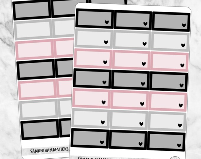 NEUTRAL Functional Boxes Heart Half Sheet for Use With Erin - Etsy