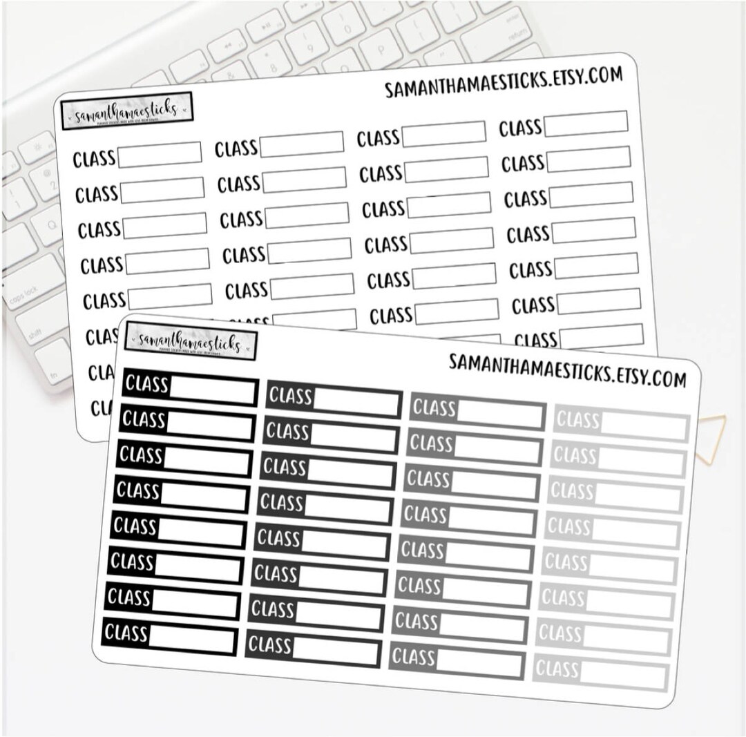 Class Blank Schedules Neutral ECLP for Use With Erin Condren ...