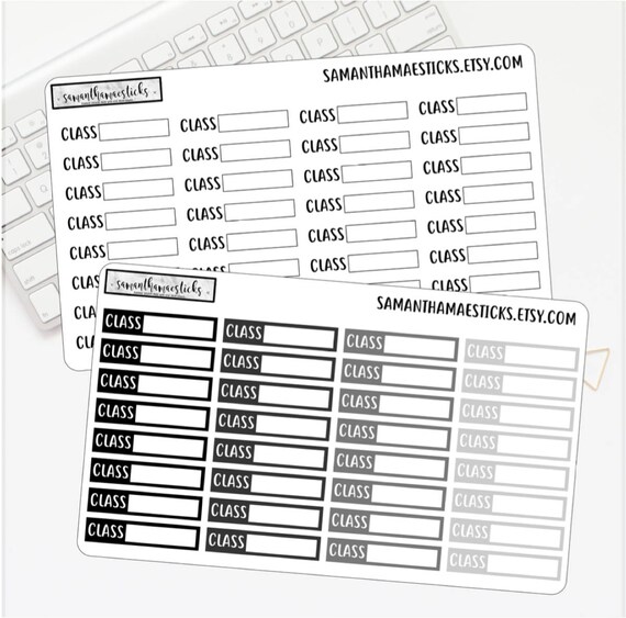 Class Blank Schedules Neutral ECLP for Use With Erin Condren | Etsy