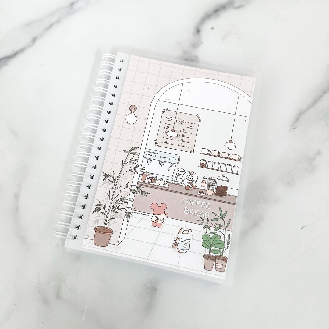 Coffee Shop Reusable Sticker Book 50 Pages Storage System Samantha Mae ...