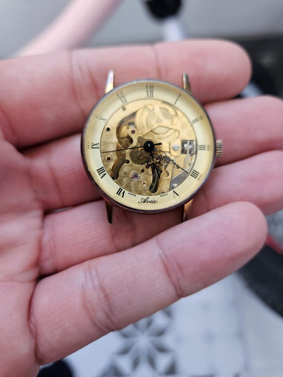 Rare Avia Skeleton Watch - Gem