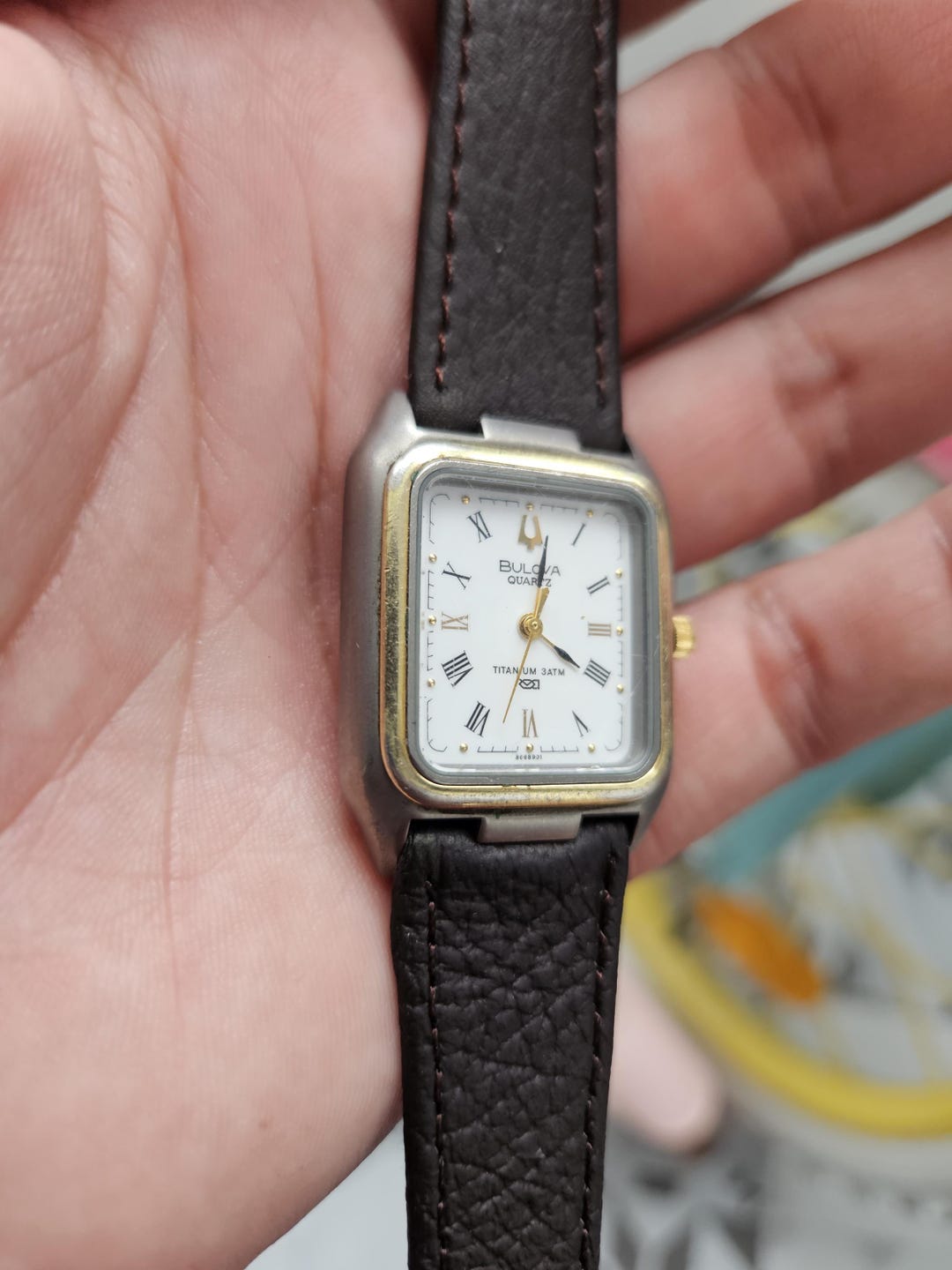 Bulova Titanium Tank Style Women's Watch - Etsy