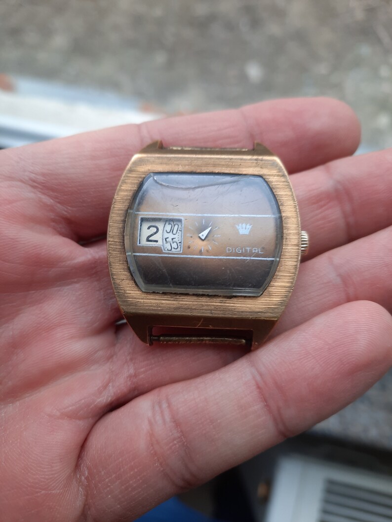 Digital Jump Hour Watch - Etsy