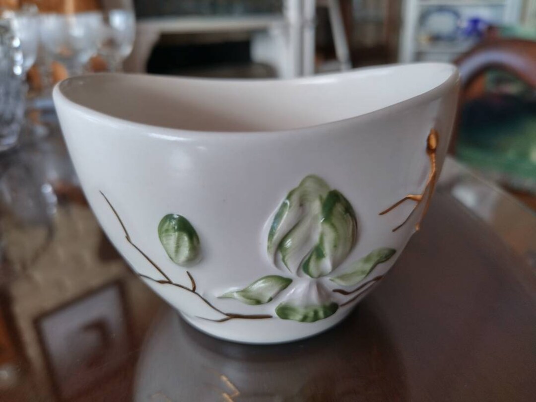 Vintage Carlton Ware Magnolia Bud Sugar Bowl or Condiment Dish or Small ...