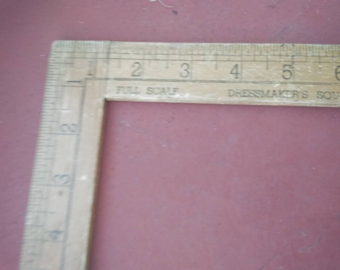 Vintage Dressmakers Square Full Scale Wooden Greenfield DM 2412 Sydney ...