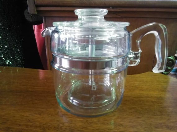 Pyrex Coffee Percolator 7756 Complete Stovetop Flameware 6 Cup - Etsy