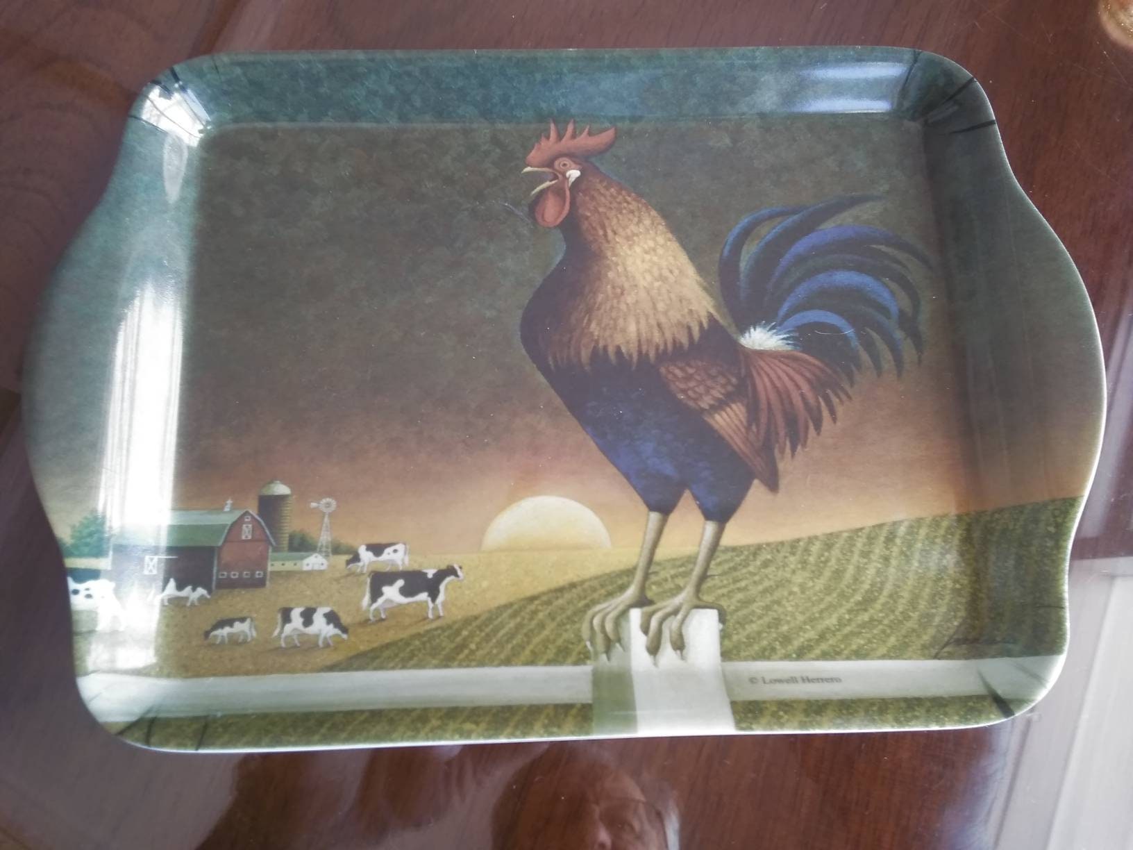 Vintage 80s Chook Snack Serving Tray Ashdene Melamine Colorful - Etsy