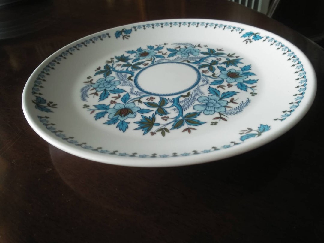 Noritake Luncheon Plate Vintage Blue Moon Progression 1970s 8 1/2 Inch ...