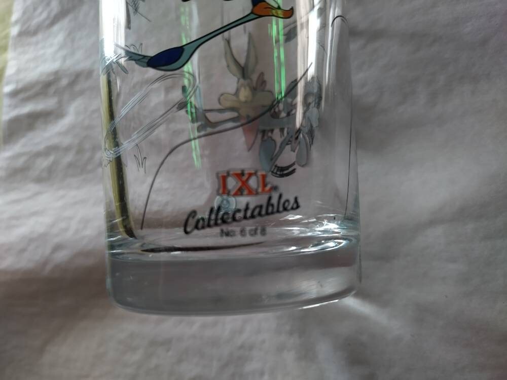 Vintage Roadrunner Wile E Coyote Glass Tumbler Glass Great - Etsy