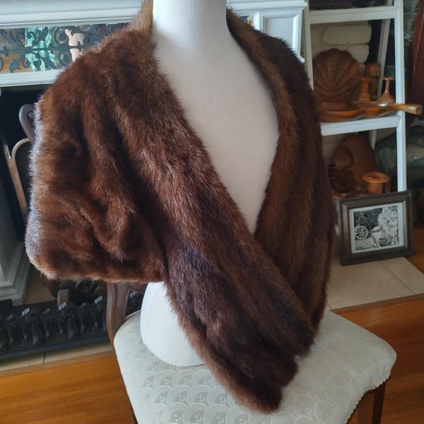 Vintage Mink Stole - Etsy