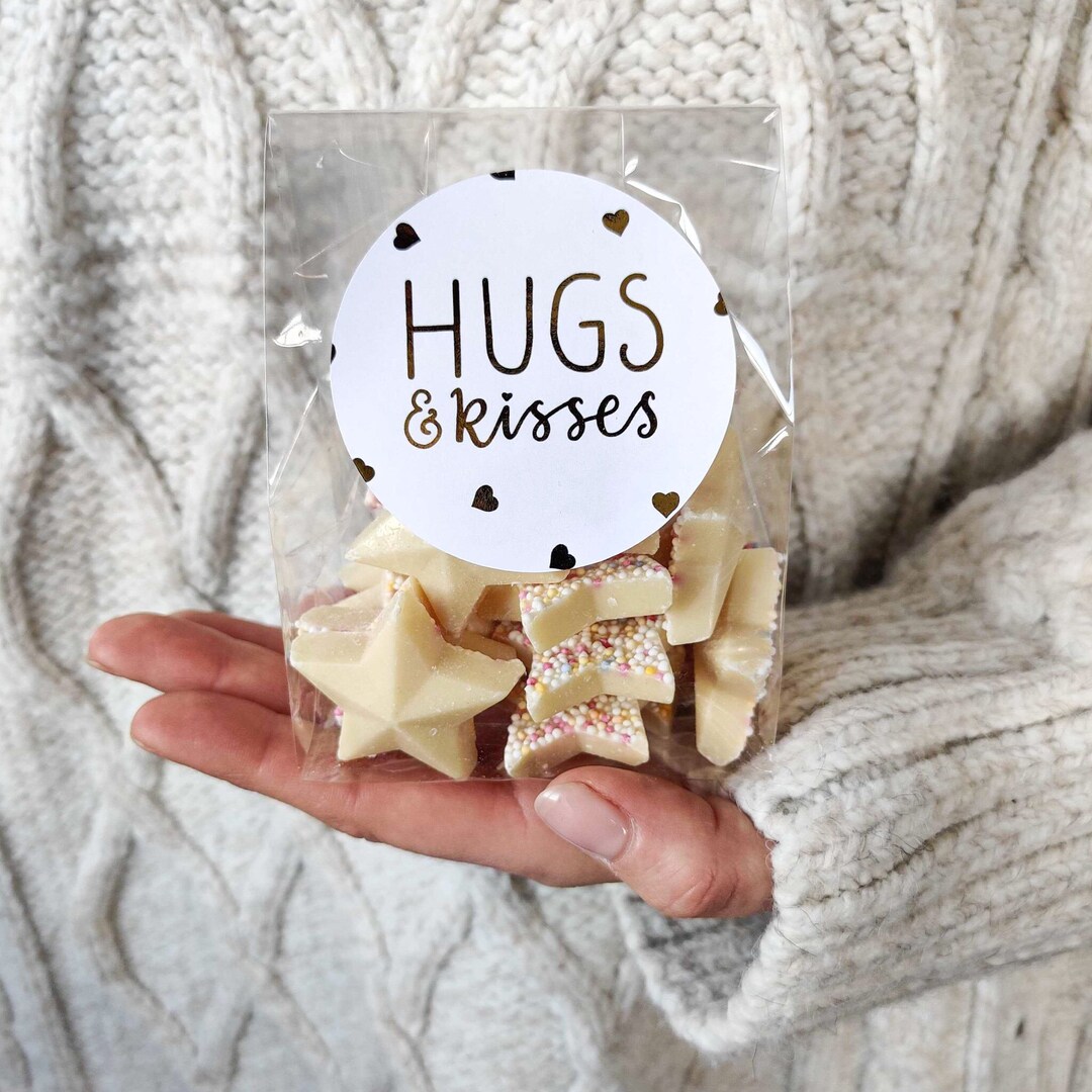 Hugs & Kisses White Chocolate Sweets // Snowies, Jazzies, Snowy Stars ...