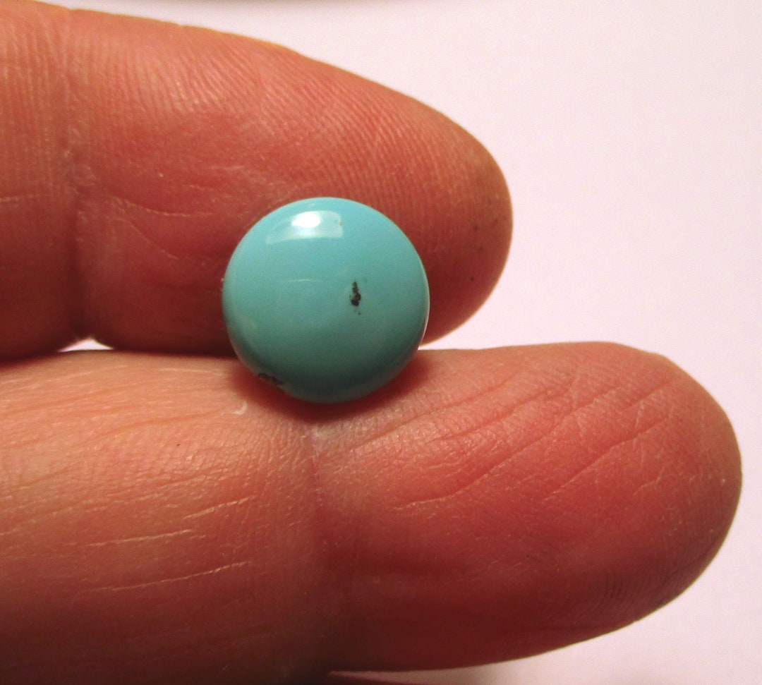 NATURAL FOX TURQUOISE – 12 Millimeter Round Cabochon – Classic Pastel ...