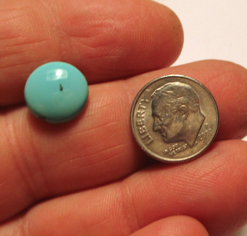 NATURAL FOX TURQUOISE – 12 Millimeter Round Cabochon – Classic Pastel ...