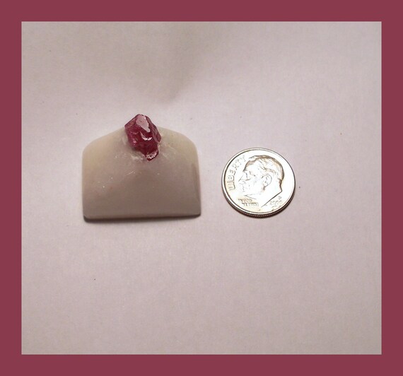 RUBY CRYSTAL in CALCITE Display Polished Ruby in Host - Etsy