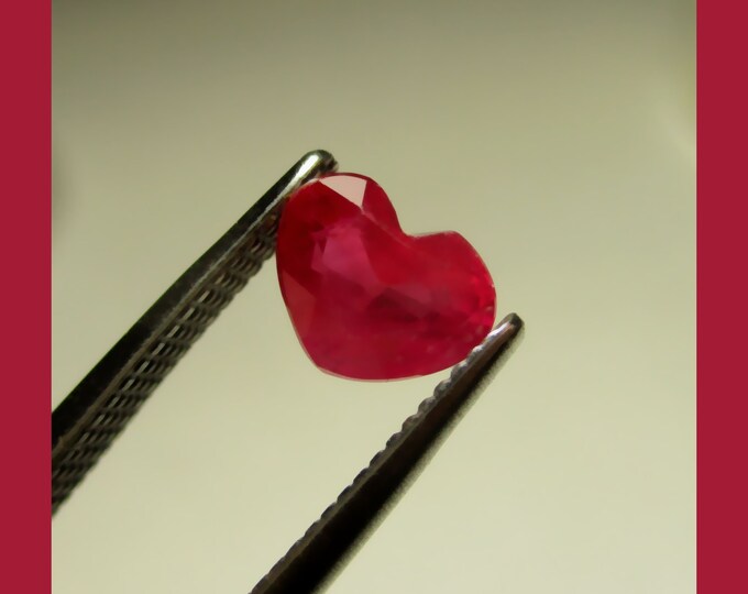 THAI RED RUBY – 6.3 X 5 Mm Facetted Heart Shape – Natural Material ...