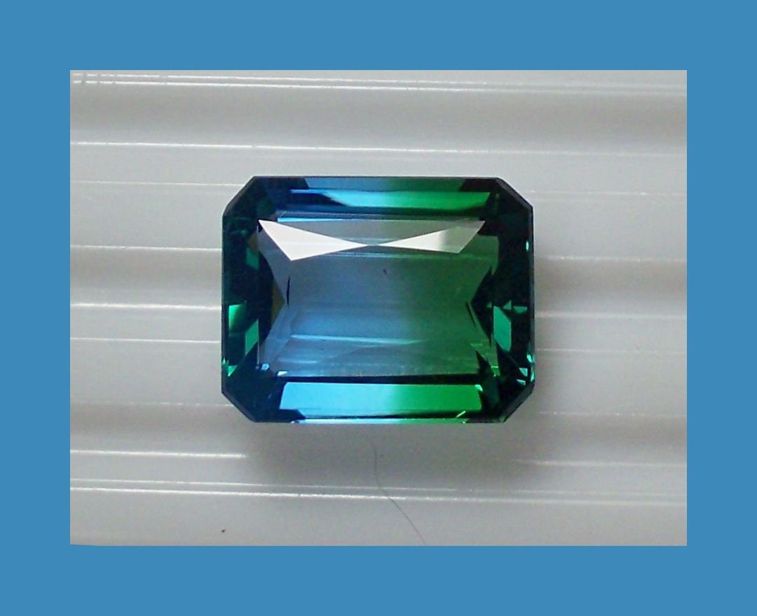 BICOLOR EARTH & SKY Fancy Quartz – 20.3 X 16 Millimeter Facetted ...