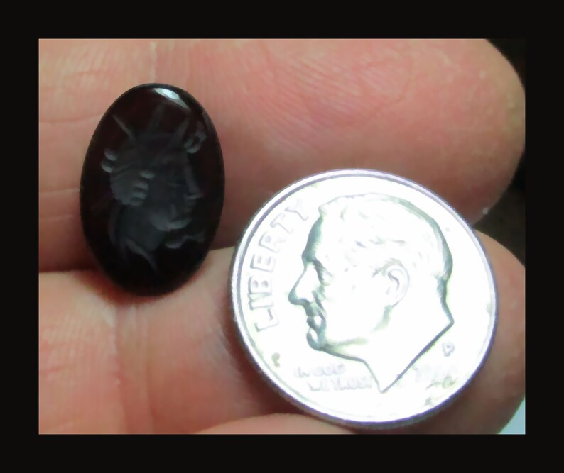 VICTORIAN SARD INTAGLIO – 15 X 10 Mm Oval – Greek/roman Time-honored ...