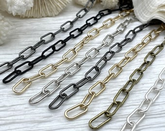 Vintage Solid Brass Oval Rope Chain Large Cable, by the Foot - Etsy