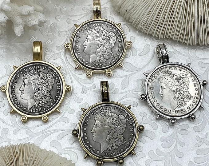 Solid 925 Sterling Silver Coin Bezel Mount Frame Settings Fit US Small ...