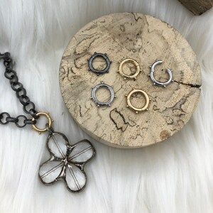 Brass Snap Clasp, Snap Circle With Dots, Round Snap Ring, Snap Gate ...