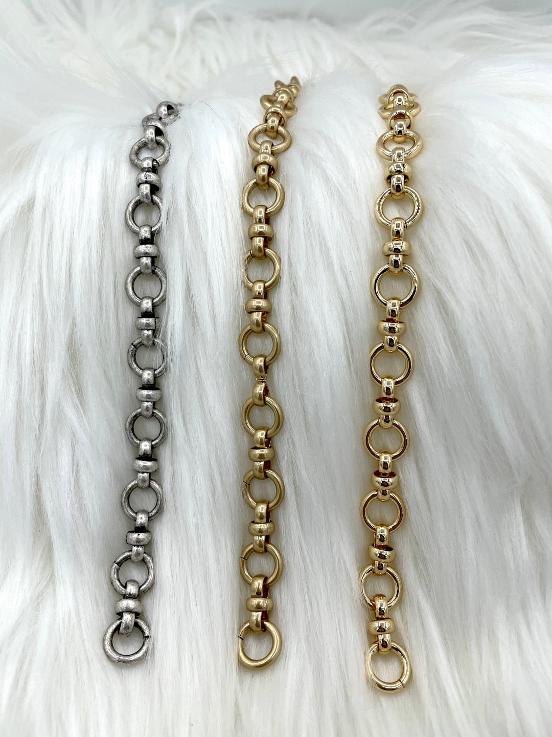 Brass Mixed Link Cable Chain HIGH QUALITY Round Sold by the - Etsy