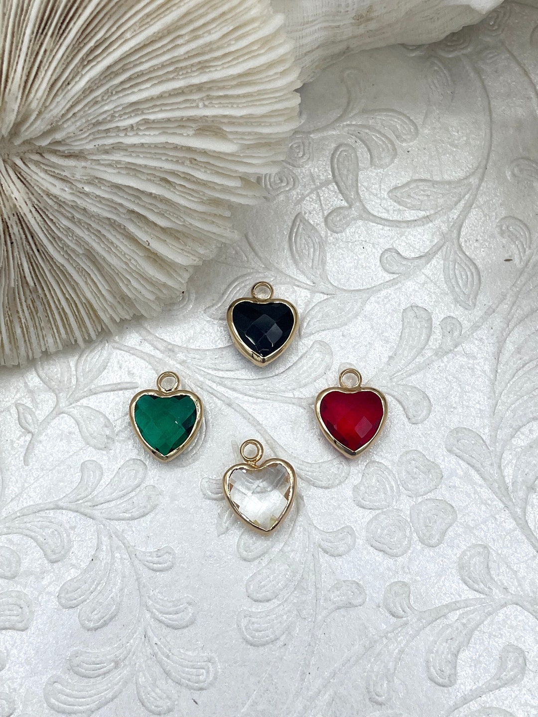 Small Heart Shaped Solitaire Crystal Pendant 10.5mm X 10.8mm - Etsy