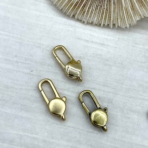 Brass Lobster Clasp 23.7mm, Long Claw Clasp, Spring Hook Lobster Clasp ...