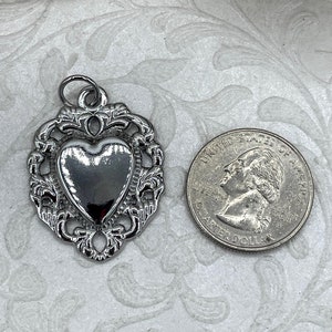Sacred Heart Pendants, Sacred Heart Charms, Love Charm, Religious Charm ...